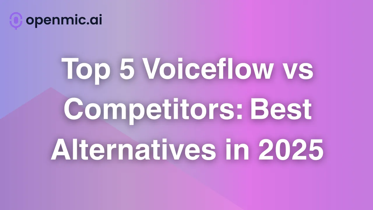 Top 5 Voiceflow Alternatives in 2025